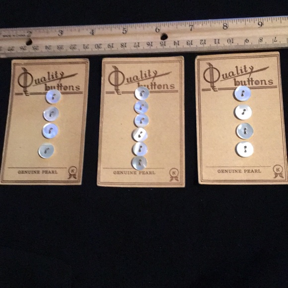 Accessories | Vintage Buttons Genuine Pearl | Poshmark